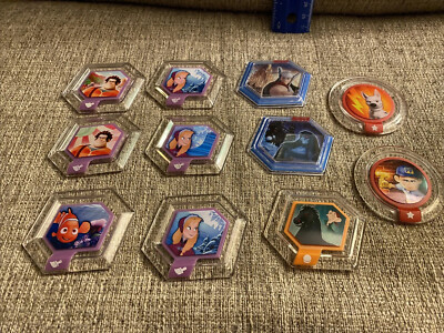 DISNEY INFINITY Misc Lot Of 11 Power Disc Lot Wreck It Ralph Frozen ...