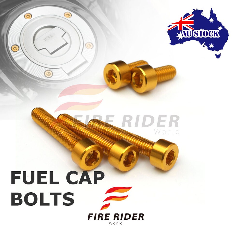 GOLD Billet Fuel Tank Cap Bolts Kit For Ducati Monster 821 14-19 15 16 ...