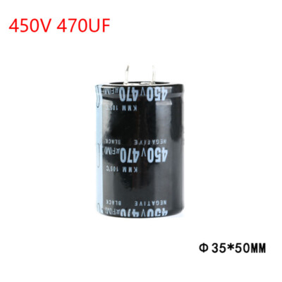 1pcs 450V 470UF 450Volt 470MFD 105℃ Auminum Electrolytic Capacitor 35mm ...