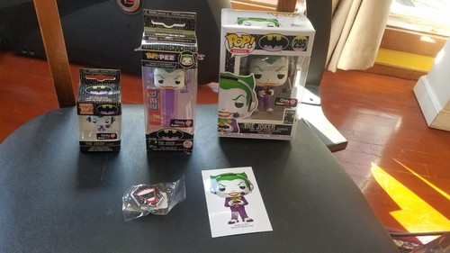 Funko Pop! DC JOKER Gamer GameStop Exclusive 5 Pc Set Keychain Pez ...