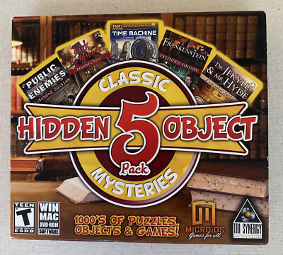 Hidden Object 5 Pack: Classic Mysteries (Windows/Mac, 2012 ...