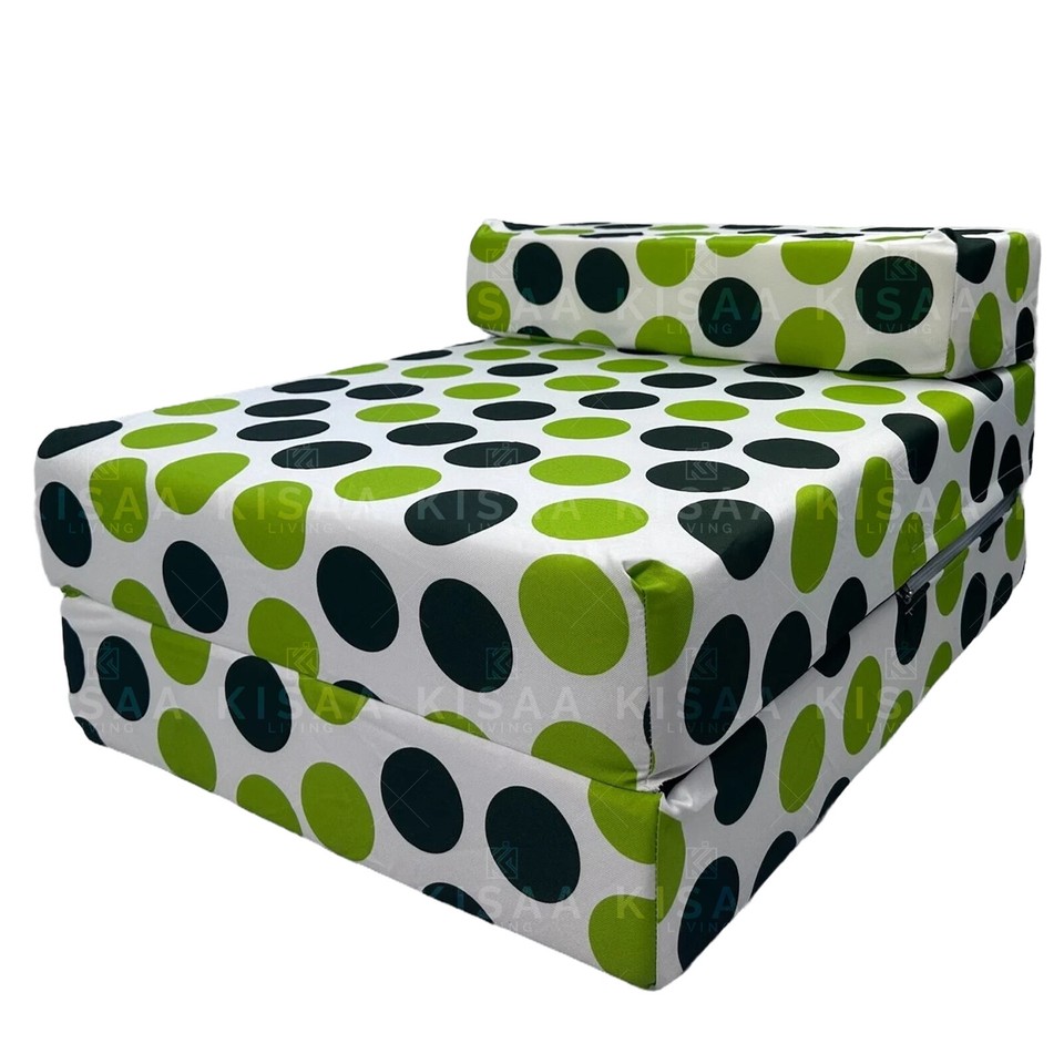 Fold Out Single Chair Z Bed Sofa Guest Futon Chair Bed Lounger Mattress ...