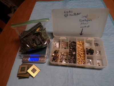 Computer gold and silver scrap mix for recovery. | eBay