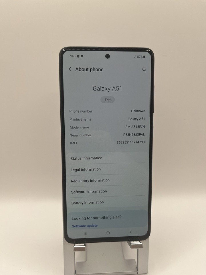 Samsung Galaxy A51 128GB Black 4G - Dual Sim - Fair Condition | eBay ...