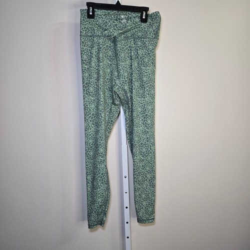 Buff Bunny Collection Women's Green Floral Print athletic Leggings ...