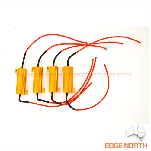 4 X Load FLASHER RESISTOR Led Indicators RELAY Motorbikes 12V 50W bulbs ...