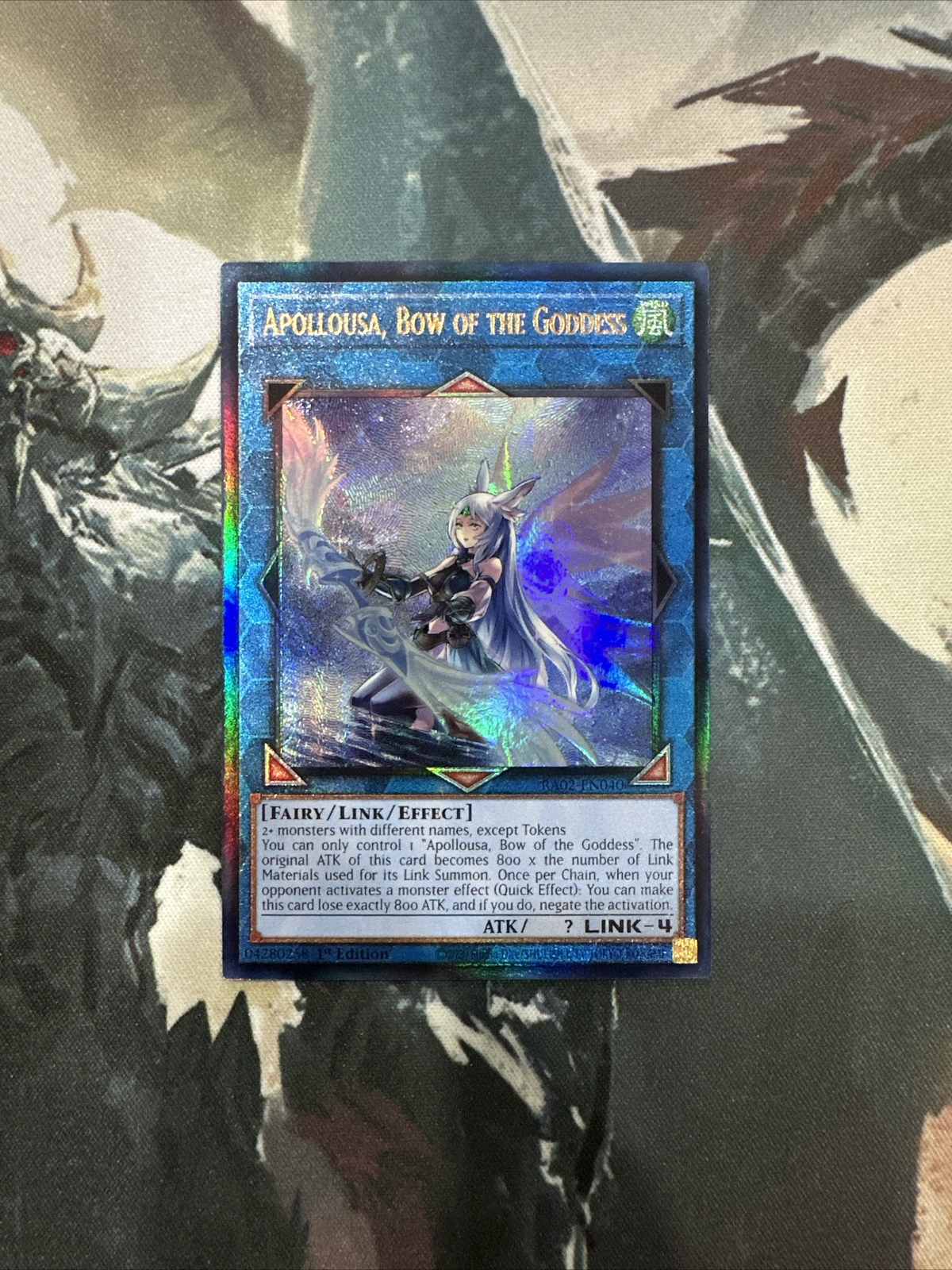 Yugioh Apollousa, Bow of the Goddess (Alt Art) Prismatic Ultimate Rare ...