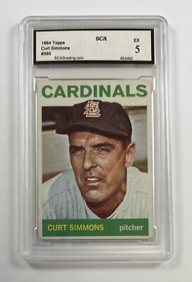 1964 Topps Baseball #385 Curt Simmons SCA 5 GC20 | eBay