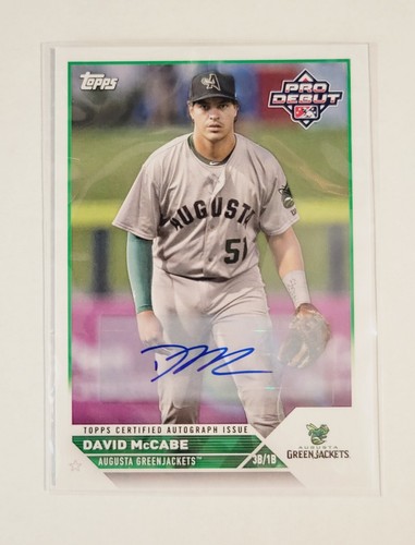 2023 Topps Pro Debut DAVID McCABE Auto Autograph | eBay