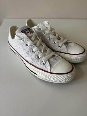 Converse Chuck Taylor All Star Eyelet Cutout OX Size 4 White | eBay UK