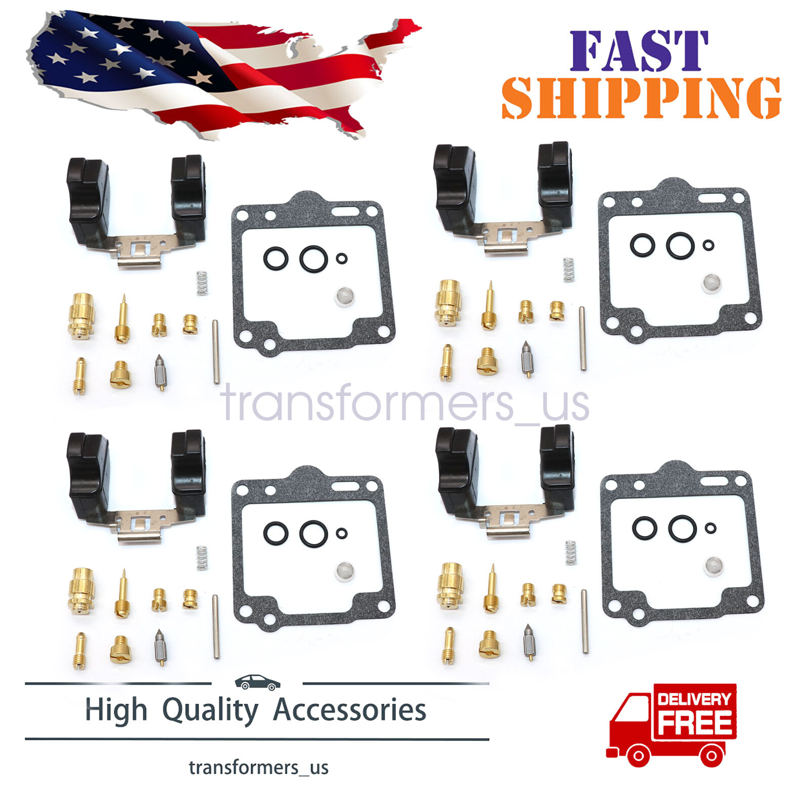 4SET For Suzuki GS550E GS550L GS550M Carburetor Repair kit Float ...