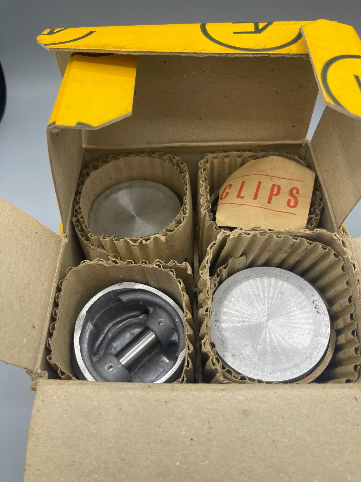 4 HEPOLITE ALUMINUM PISTONS Type 4 MG Austin Healey Morris Minor #16179 ...