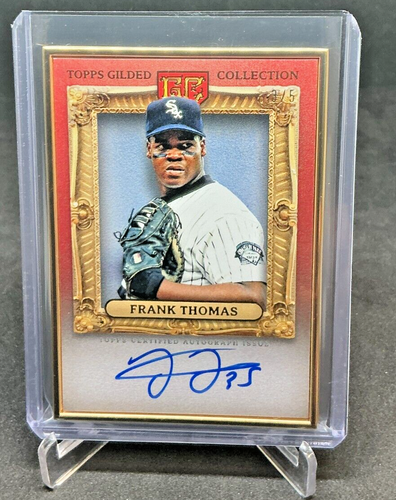 2024 Topps Gilded FRANK THOMAS Gold Framed On Card AUTO 3/5 White Sox ...