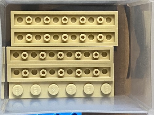LEGO Parts - Tan Plate 1 x 6 - No 3666 - QTY 5 | eBay