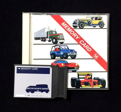 Motor Sports Series Embroidery Designs Card #14 Janome Elna Kenmore ...