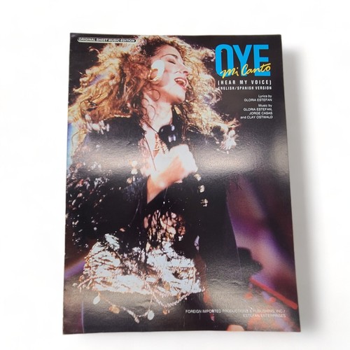 1989 Gloria Estefan Oye Mi Canto English/ Spanish Version Music Book | eBay