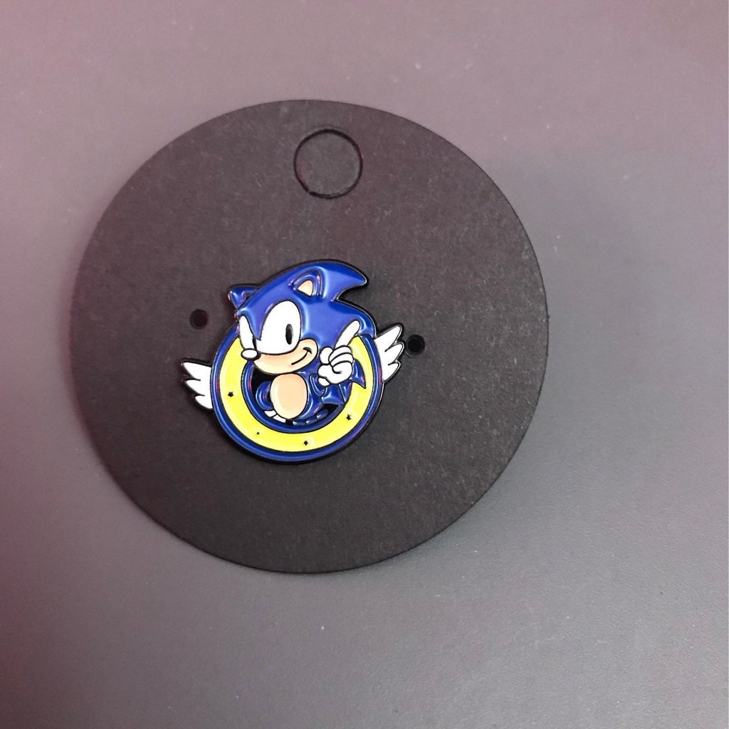 Sonic The Hedgehog Cute Brooch Enamel Pin Ebay 1991 SEGA TAILS FOX