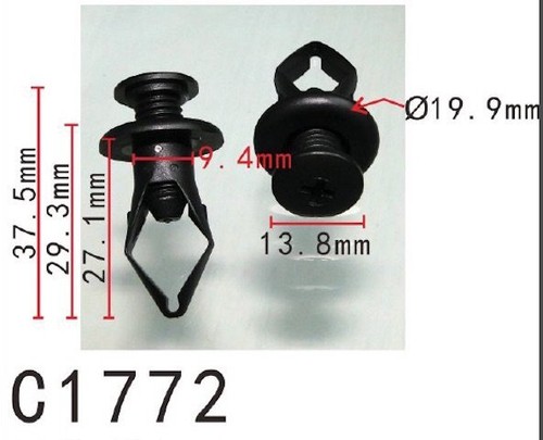 20pcs Front Bumper Push-Type Retainer Fit HYUNDAI 8659035000 by ...