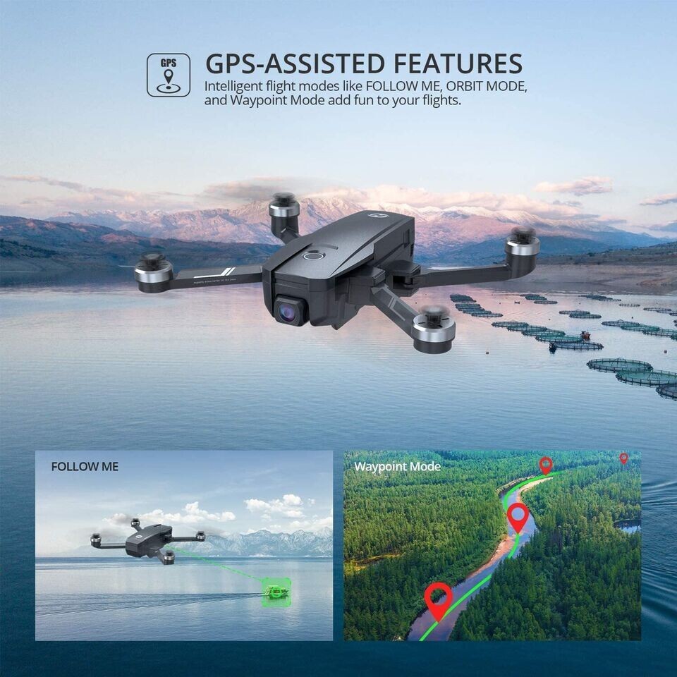 Holy Stone HS720E GPS Drone with RID Module 4K EIS 130° FOV Camera 2 ...