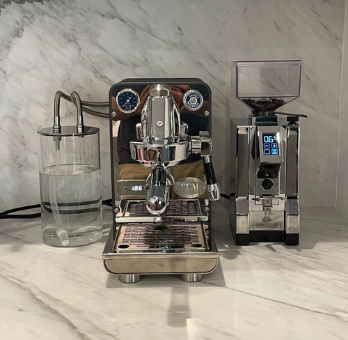 ECM Puristika Espresso Machine + Eureka Mignon Silenzio Chrome +Full ...