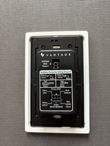Vantage 2-Button Engraved Fine Touch Keypad White Metal Faceplate | eBay