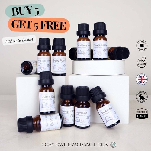 Fragrance Oils 10ml Candle Soap Wax Melts Burner Diffuser Strong | Cosy ...
