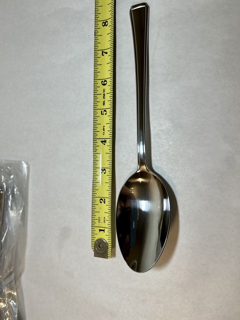 Twelve (12) Arcoroc Dinner Spoons Taylor Pattern Stainless FK602 ...