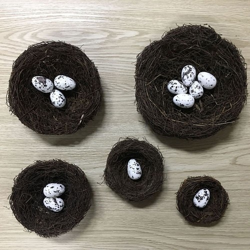 Photography Props Toad Vine Woven Straw Roost Artificial Birds Nest ...