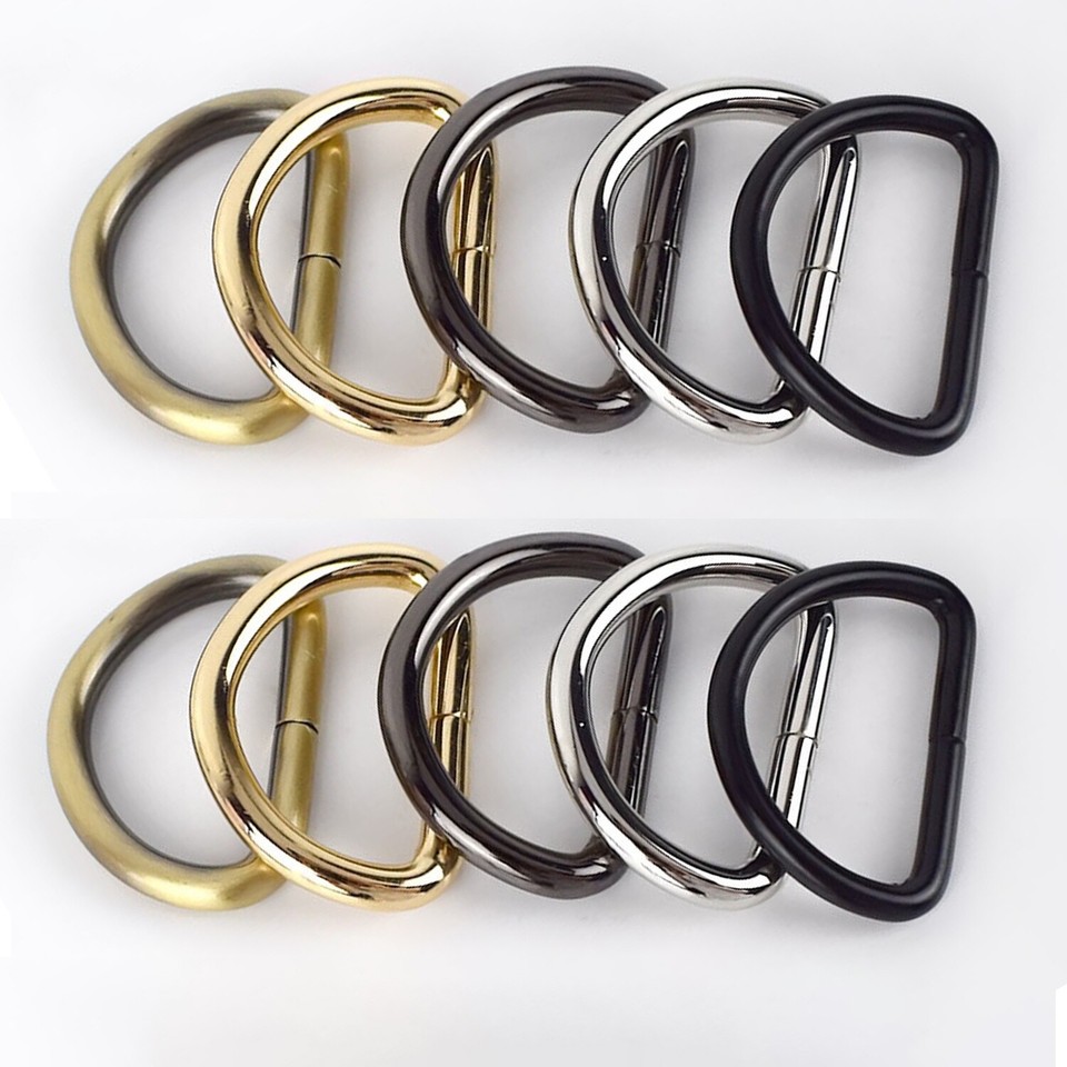 Metal D Ring Buckle Bag Strap Buckles DIY Luggage Hook Bag Hardware ...