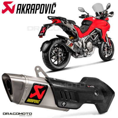 DUCATI MULTISTRADA 1200 1260 2015-2020 Scarico AKRAPOVIC Titanio S ...