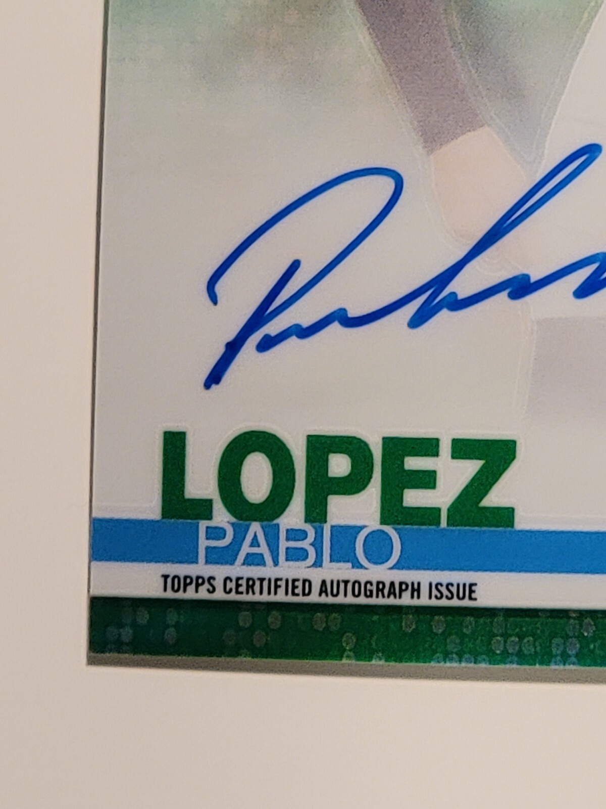 2019 Topps Chrome - Rookie Autographs Pablo Lopez #RA-PL Green ...