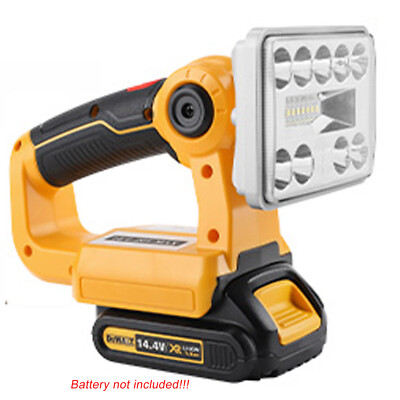 9W 1000LM Cordless LED Work Light For DeWalt 20V MAX DCB206 Lithium Ion ...