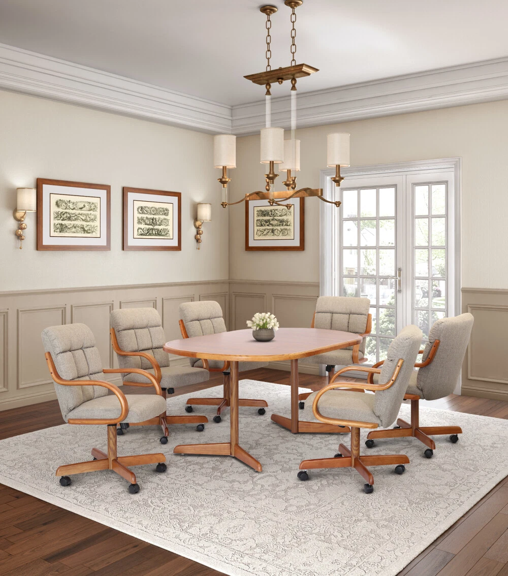 Dining Room Sets With Caster Chairs