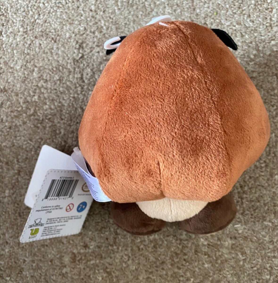 Mario Plush Little Buddy Super Mario Goomba 12-Inch Plush - Official ...