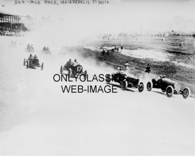 1913 INDY 500 START RACE 8x10 PHOTO INDIANAPOLIS SPEEDWAY AUTO RACING ...