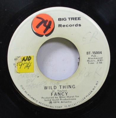 Rock Promo 45 Fancy - Wild Thing / Wild Thing On Big Tree Records | eBay