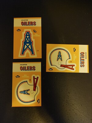Houston Oilers 1984 Fleer Teams in Action schedule stickers | eBay