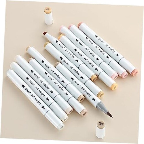 Light Skin Tone Marker Pens 11 Colors + Mixed Color 0 - 12 Light Skin ...