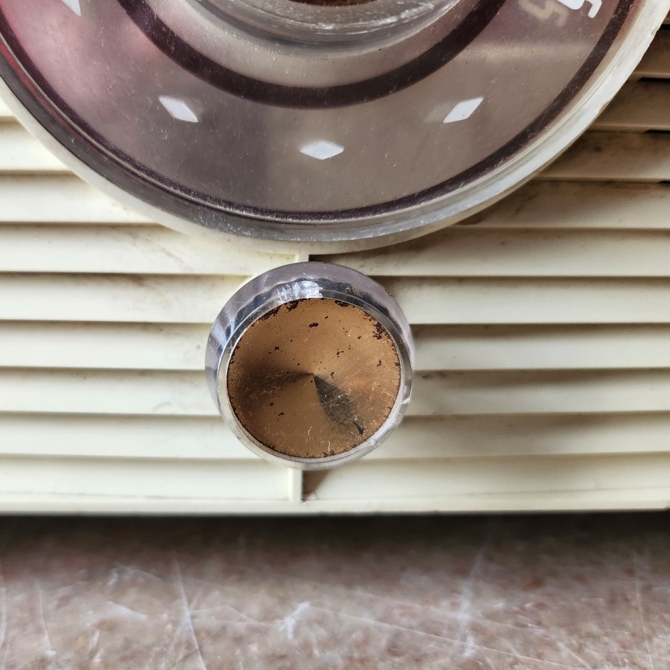 General electric tube radio t106c cream & crimson dual speaker For ...