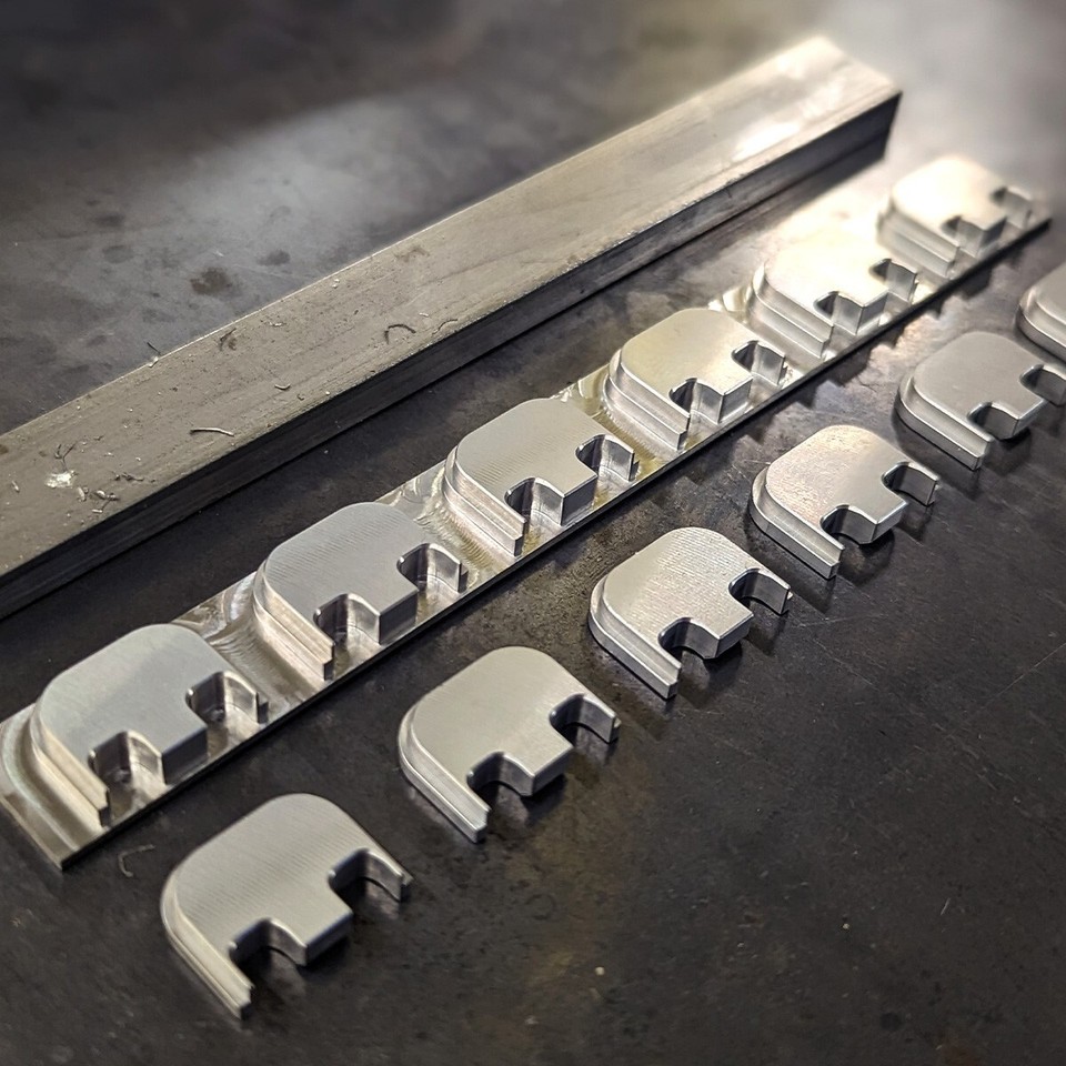 Milspin Left Facing Knockers Glock Slide Back Plate | Solid Brass ...