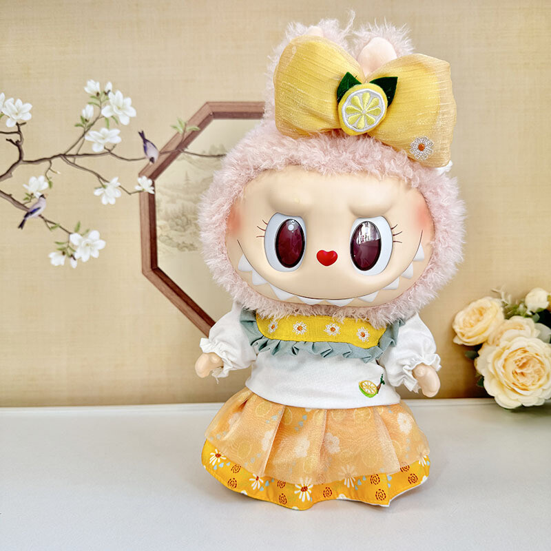 POP MART 38CM The Monsters Labubu Plush Doll MOKOKO Lemon POP MART 38CM The Monsters Labubu Plush Doll MOKOKO Lemon