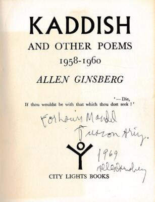 Allen GINSBERG: "Kaddish and Other Poems" - SIGNED (BEAT POETRY) | eBay