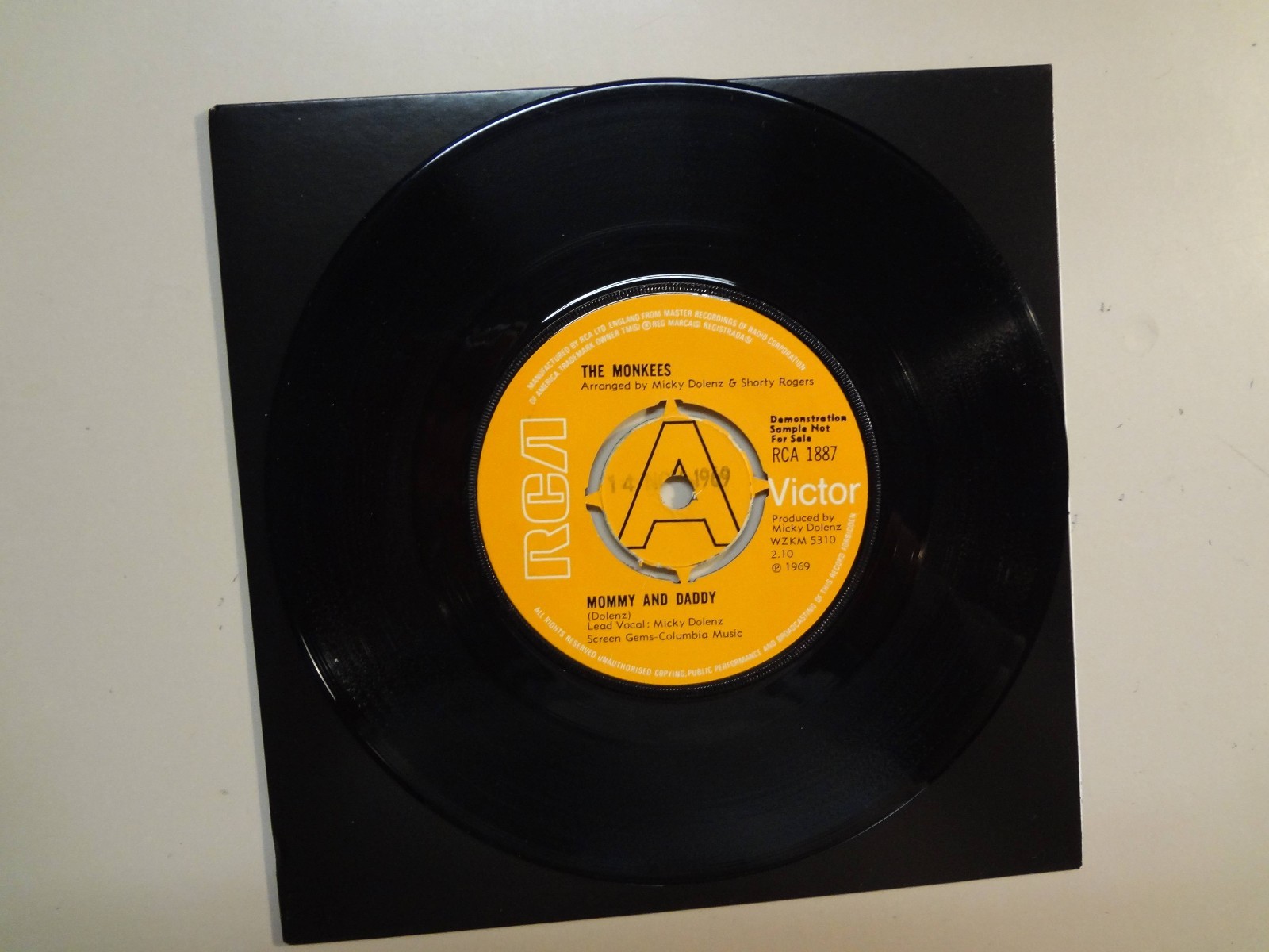 MONKEES: Mommy And Daddy 2:10-Good Clean Fun 2:14-U.K. 7" 69 RCA LTD ...