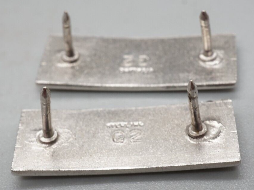 Vietnam War Sterling Army First Lieutenant Shoulder Insignia Pins Set ...