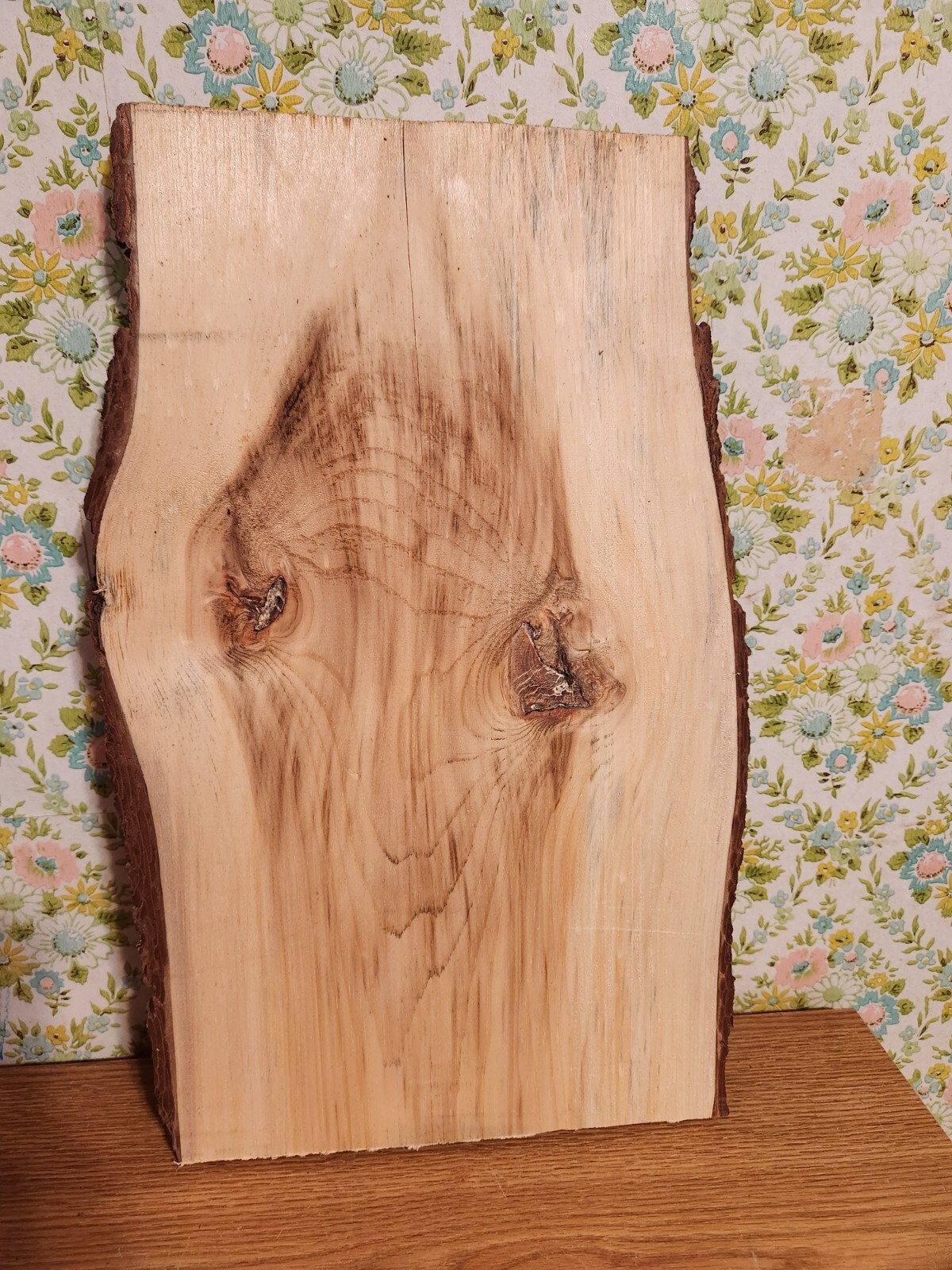 LIVE EDGE PINE WOOD CRAFT SLAB RUSTIC NATURAL TIMBER 17-1/2" X 10 ...