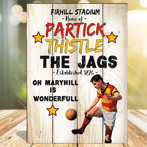 Partick Thistle Plaque,The Jags, Firhill Stadium, Oh Maryhill, 1876 ...