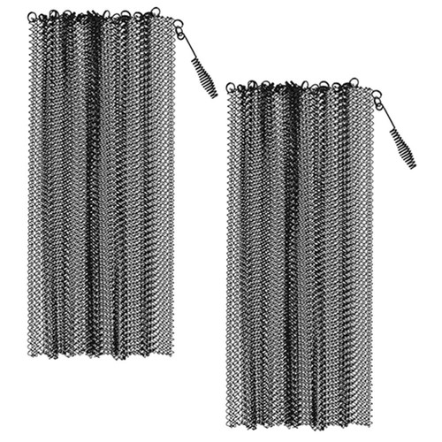 2pcs Spark Guard Mesh Screens Fireplace Mesh Curtains Screens Panels ...