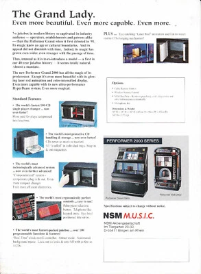 N.S.M. NSM Performer Grand 2000 1992-1995 CD | Grelly UK