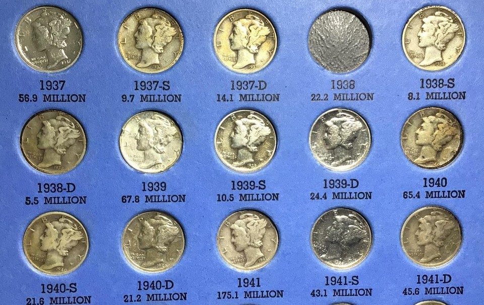 1937PDS-1945PDS US Mercury SILVER Dimes Set of 26 Different Dimes! | eBay