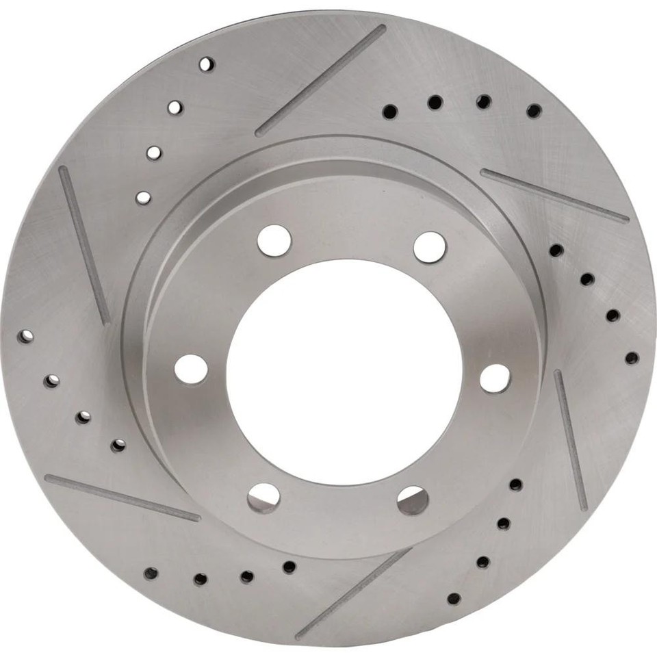 New Cross-drilled and Slotted Brake Disc Fits Toyota By 63635 19866 ...